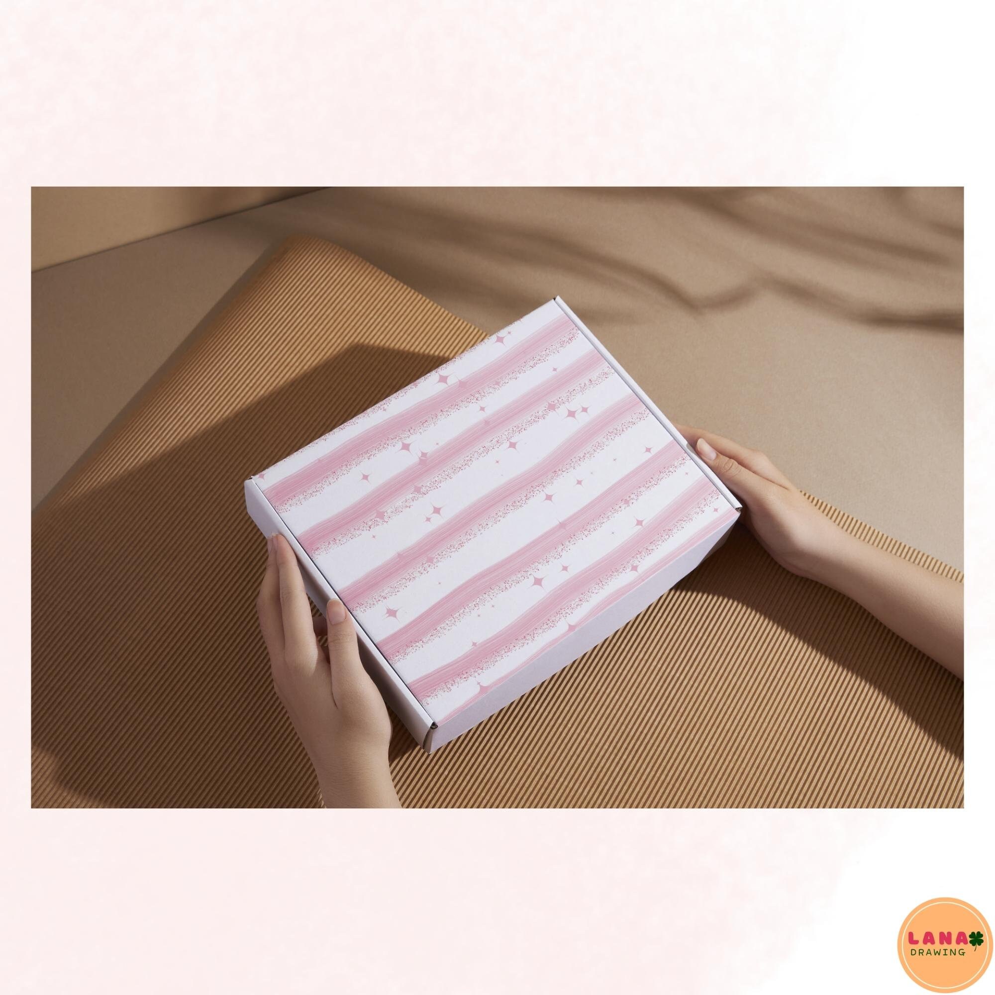 Doodle Digital Papers, Star Patterns, Pastel Brush Stroke Paper, Line ...