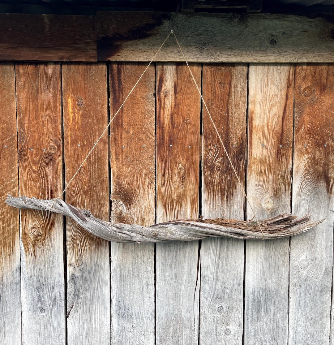 Rustic Deadwood Tree Branch, 27 Juniper Wood Stick, Long Twisted Wood ...