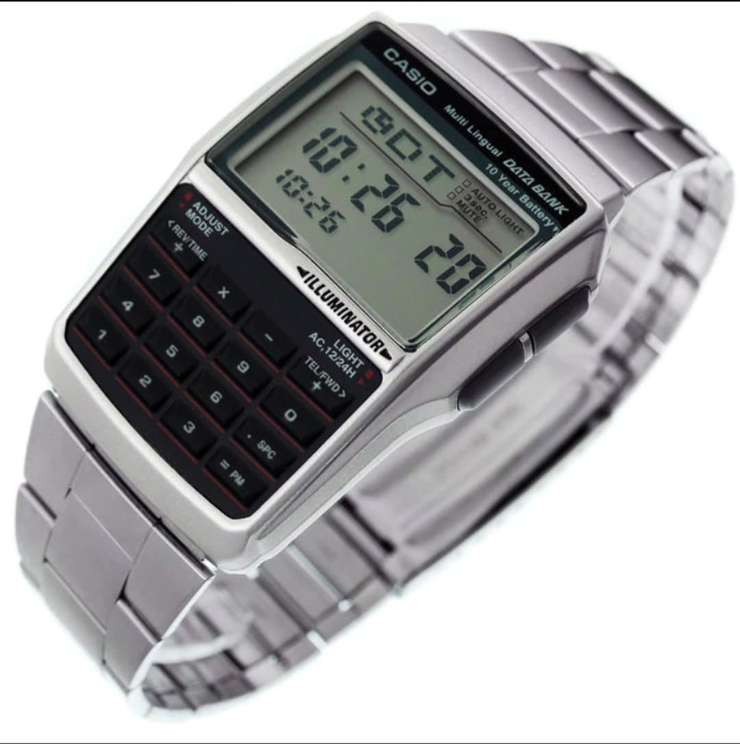 Casio Retro Men's Wristwatch DBC-32D-1ADF Databank Calculator Vintage ...