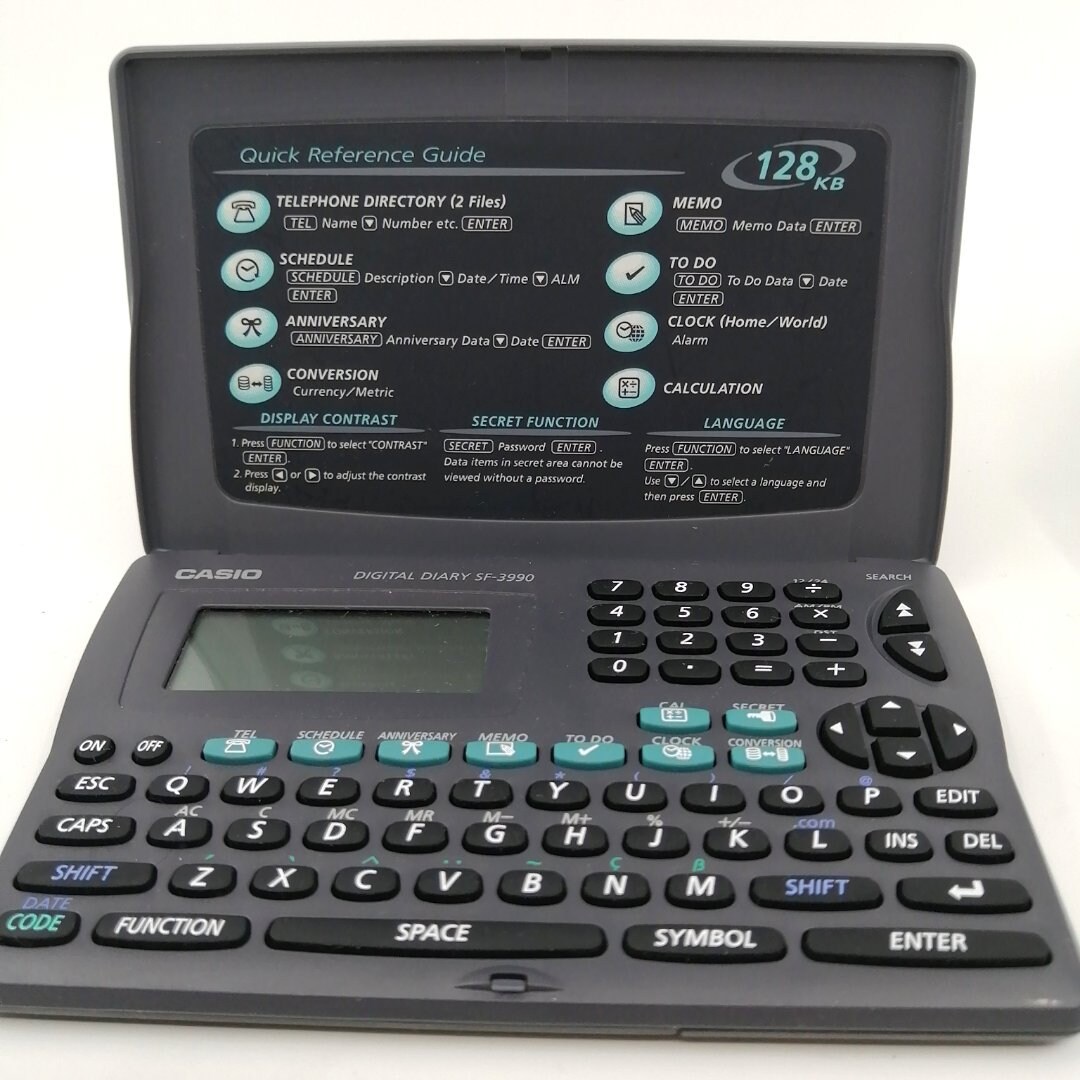 Casio Databank SF 3990 Pocket Size Retro Databank Mini Pc 1990 S Model ...