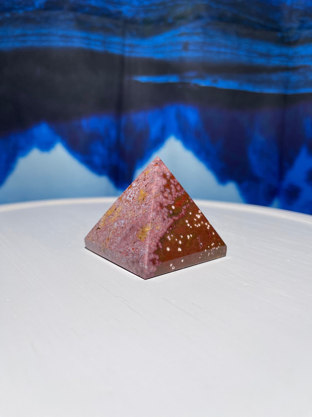 Sea Jasper Pyramid 2 Long 136 Grams Damage Discount - Etsy