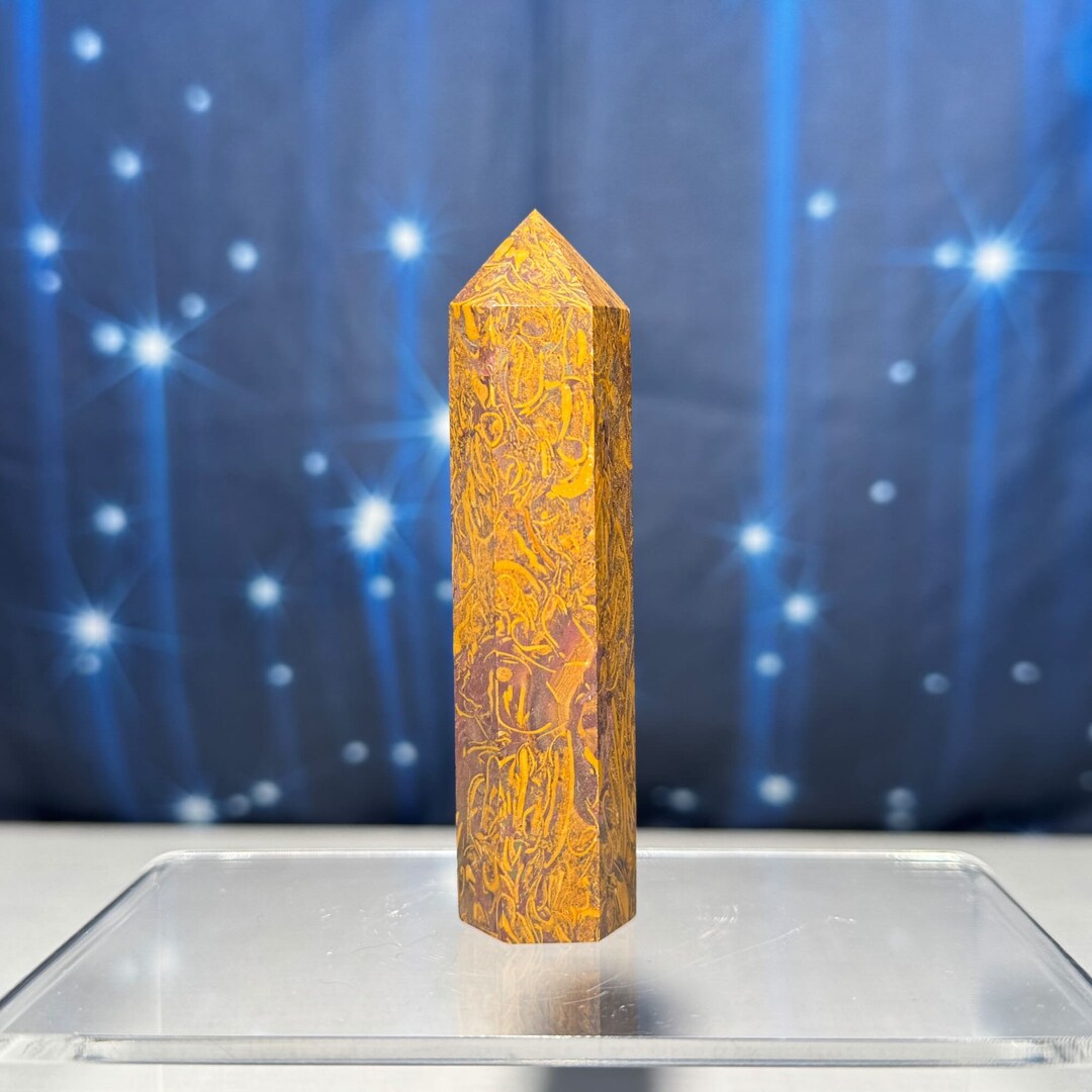 Calligraphy Stone Point 3 3/8 Tall 68 Grams Miriam Stone Mariam Jasper ...