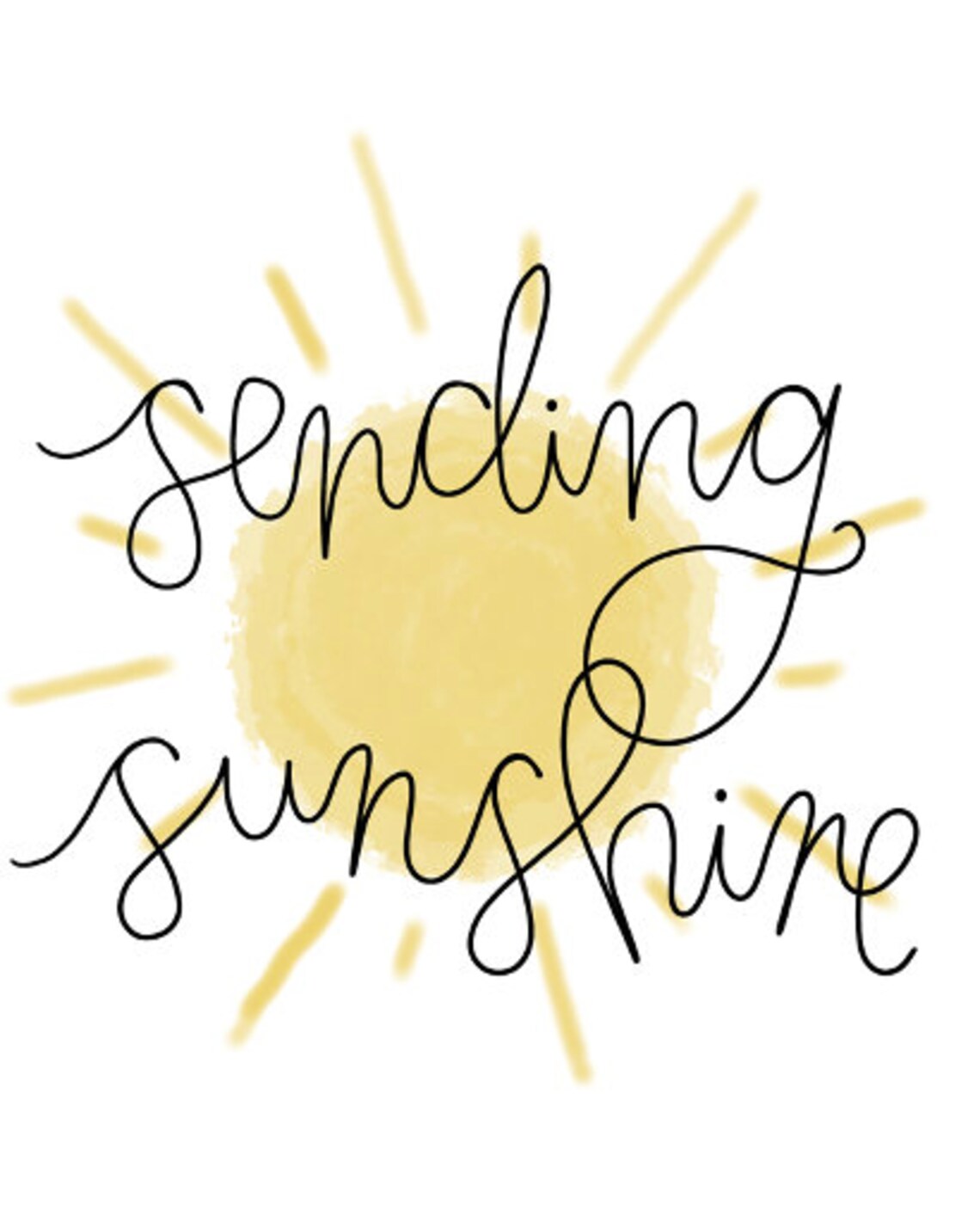 DIGITAL DOWNLOAD CARDS / Sending Sunshine Card / Printable Cards ...