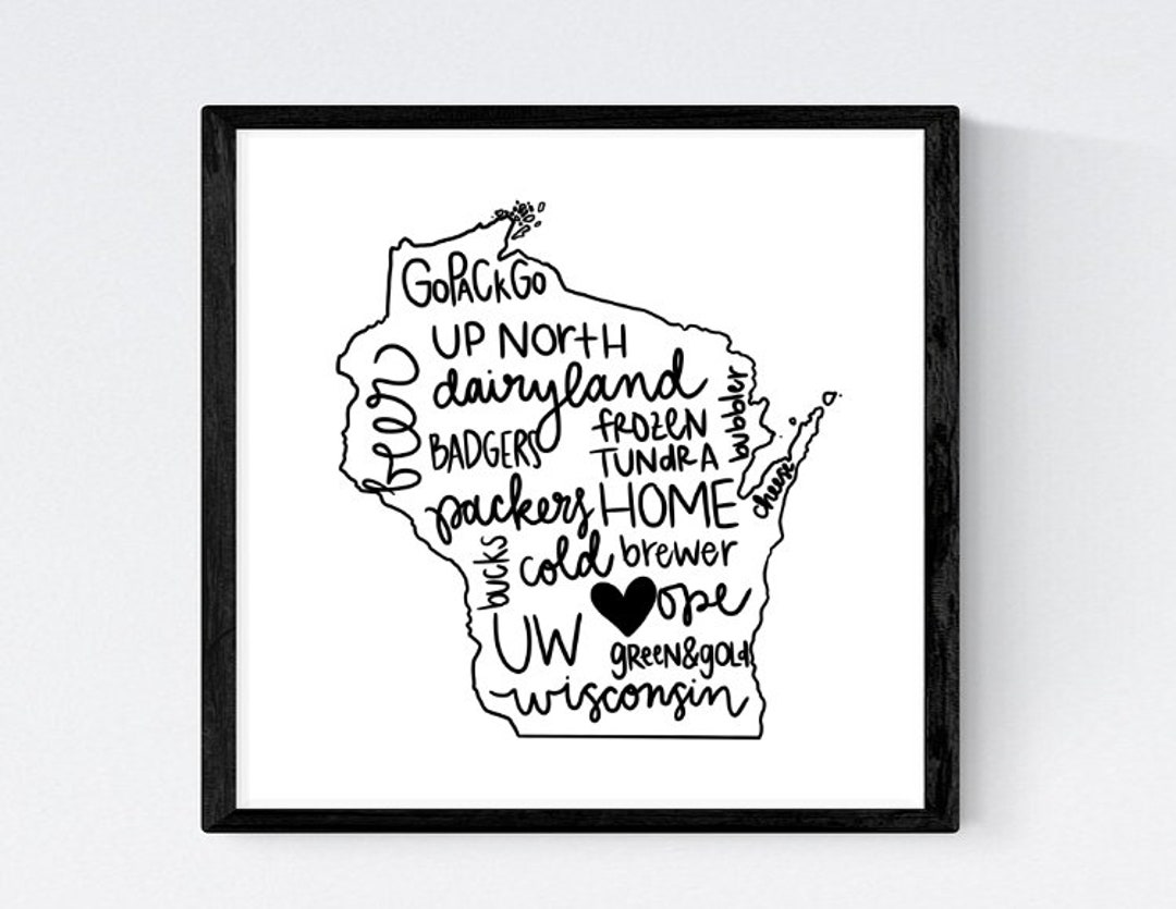 DIGITAL WALL ART / Wisconsin Art / Printable Wall Art / Digital Prints ...