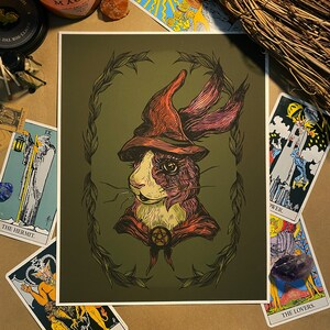 The Hare Witch 8.5x11 Art Print - Etsy