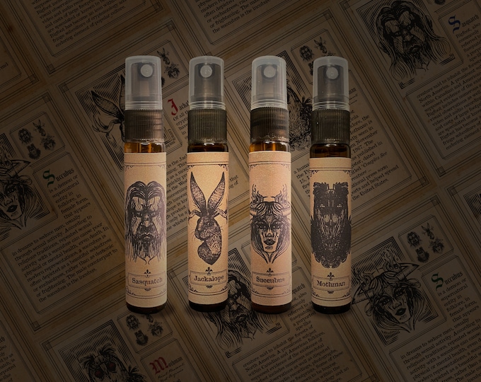 Mothman Motel Roll on Perfume Oil / Cryptid Perfume, Weird Funky Unique ...