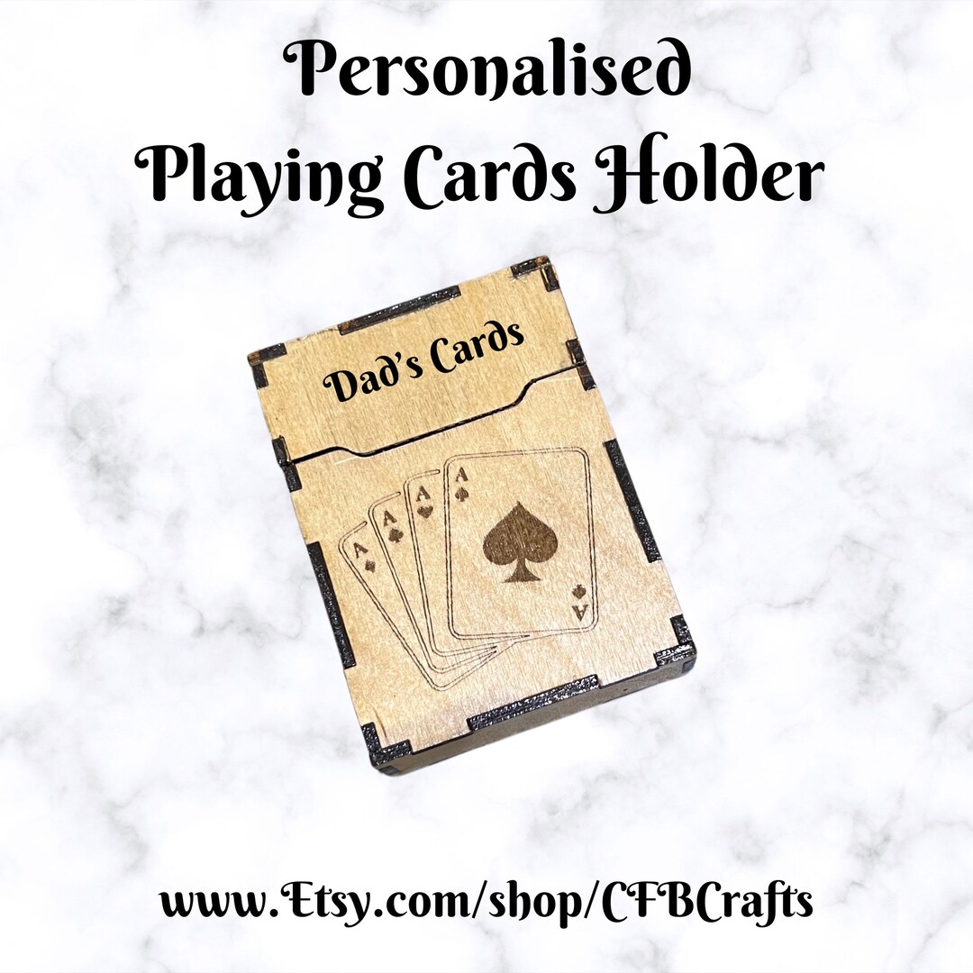 Playing Cards Holder Wooden Playing Card Holder Gift for Card Player ...