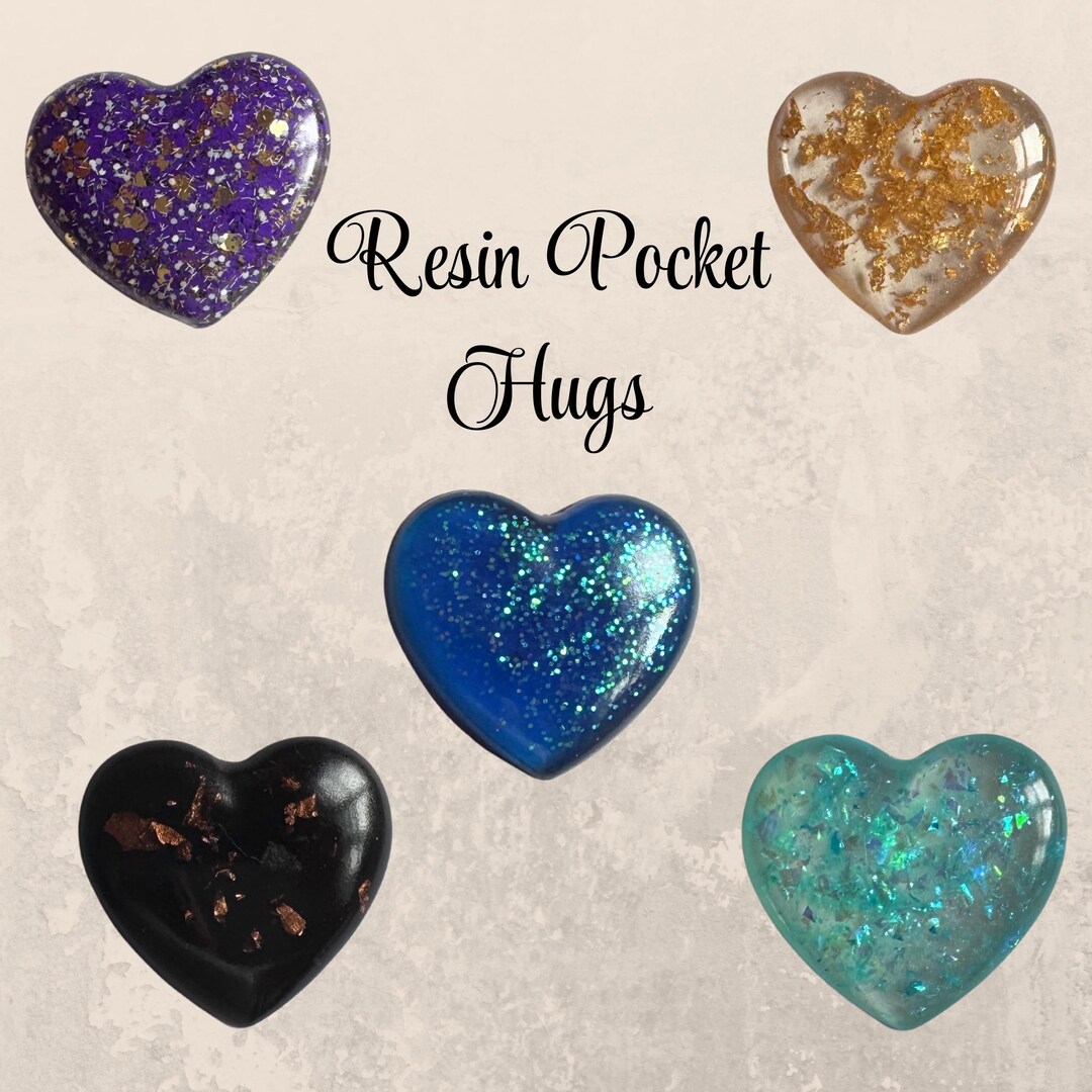 Resin Pocket Hug Heart Memorial Gift Token Comfort Keepsake for Loss ...
