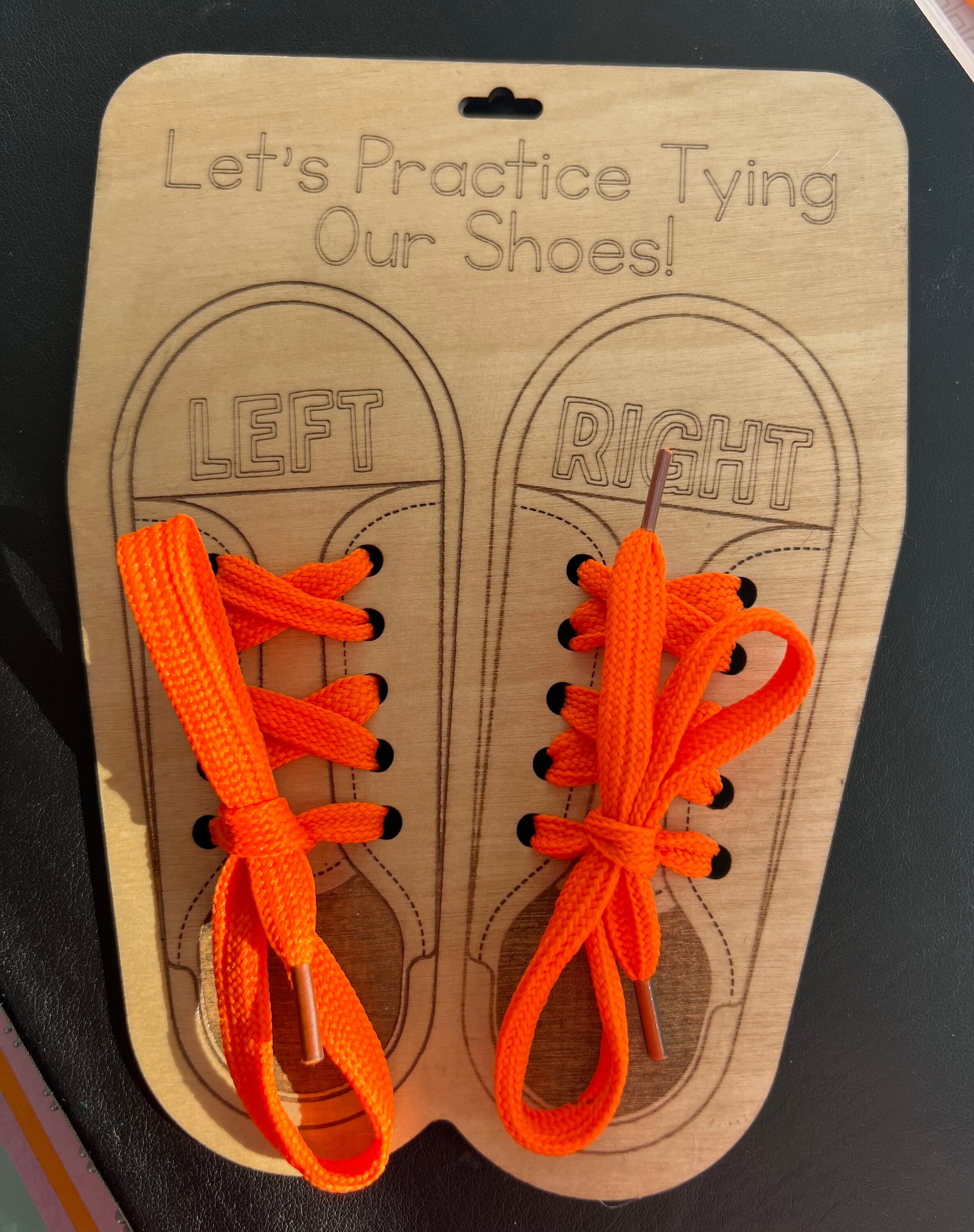 Laser Cut Shoe Lace Practice Board Teach Children to Tie Their - Etsy UK