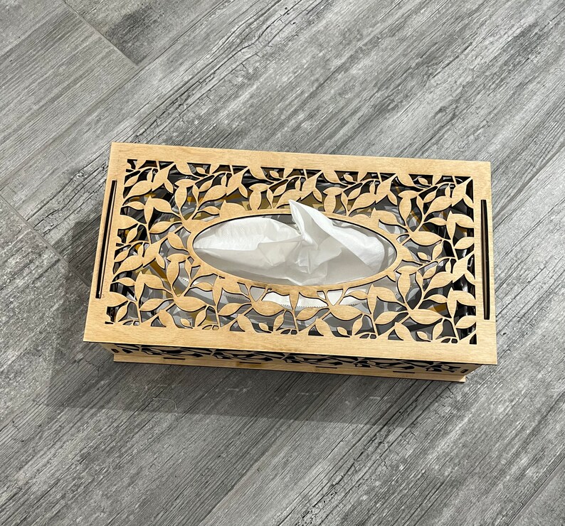 Laser Cut Wooden Large Tissue Box Cover Luxury Wooden Tissue - Etsy