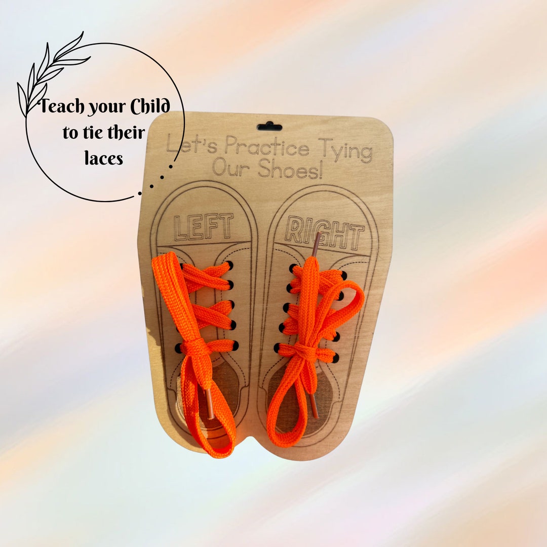 Laser Cut Shoe Lace Practice Board Teach Children to Tie Their Laces - Etsy