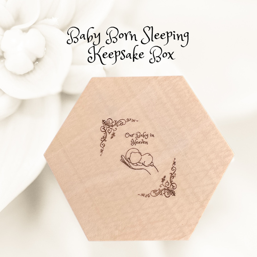 Baby Born Sleeping Keepsake Box Memorial Miscarriage Keepsake - Etsy UK