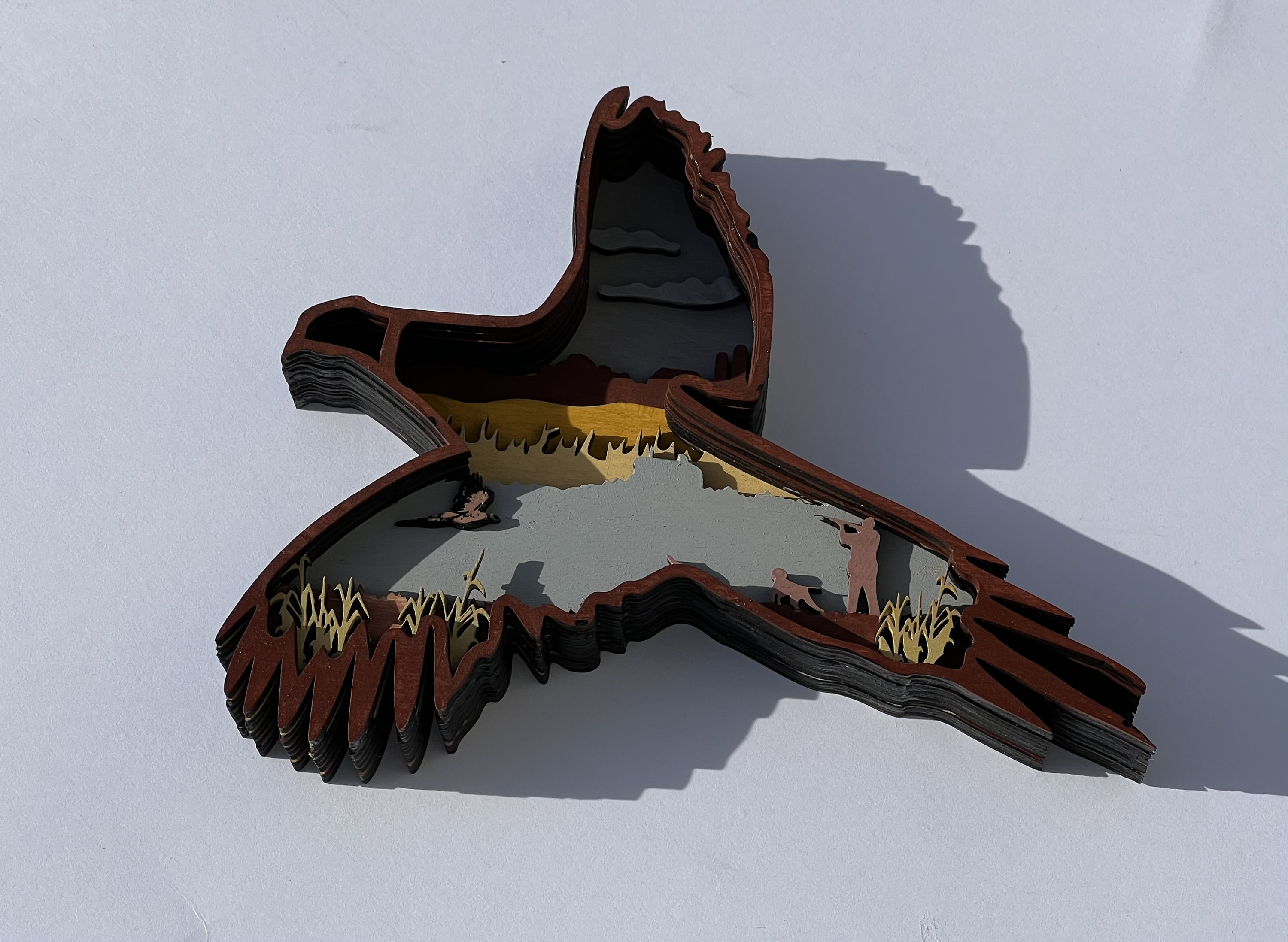 Pheasant Wall Art Laser Cut Pheasant Shooting Scene Gift for - Etsy
