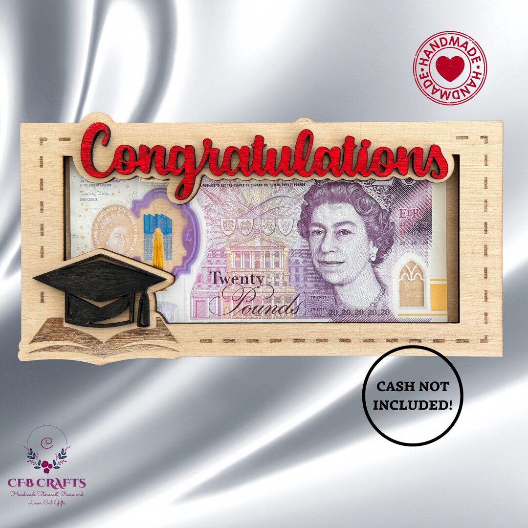 Wooden Graduation Money Holder, Graduation Gift, Wooden Graduation ...