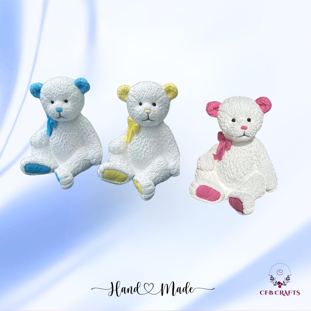 Stone Teddy Bear, New Baby Gift for Nursery, Teddy Bear Lovers Gift ...