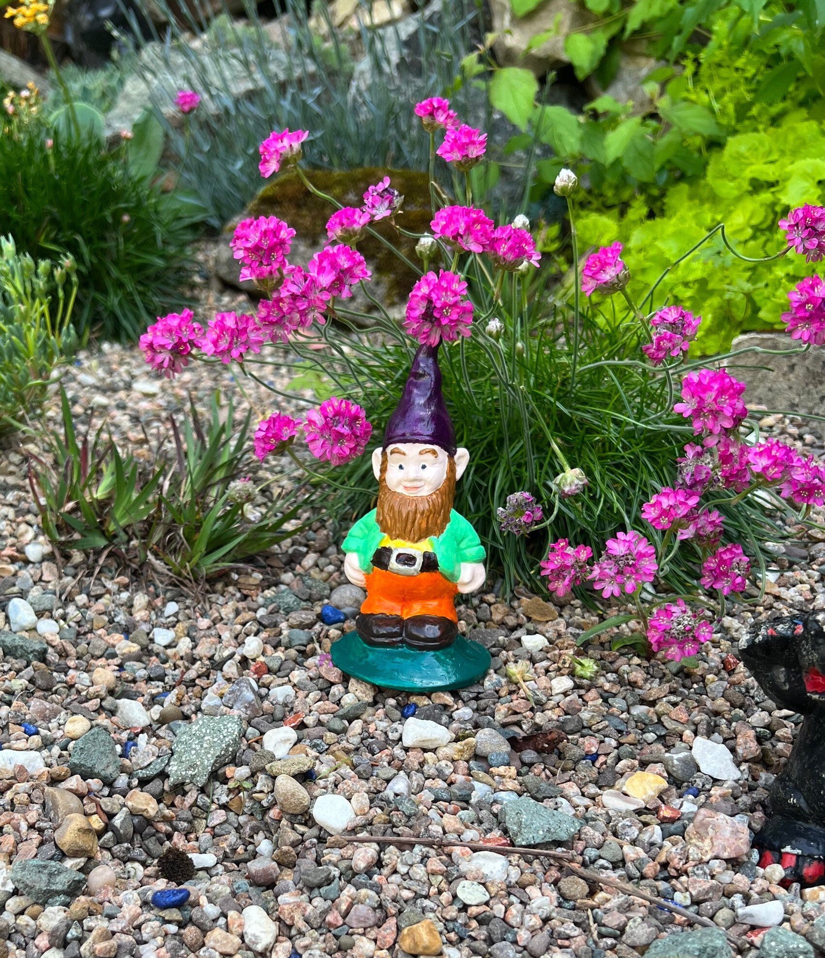 Handpainted Small Garden Gnome Stone Cast Little Gnome Gift | Etsy UK