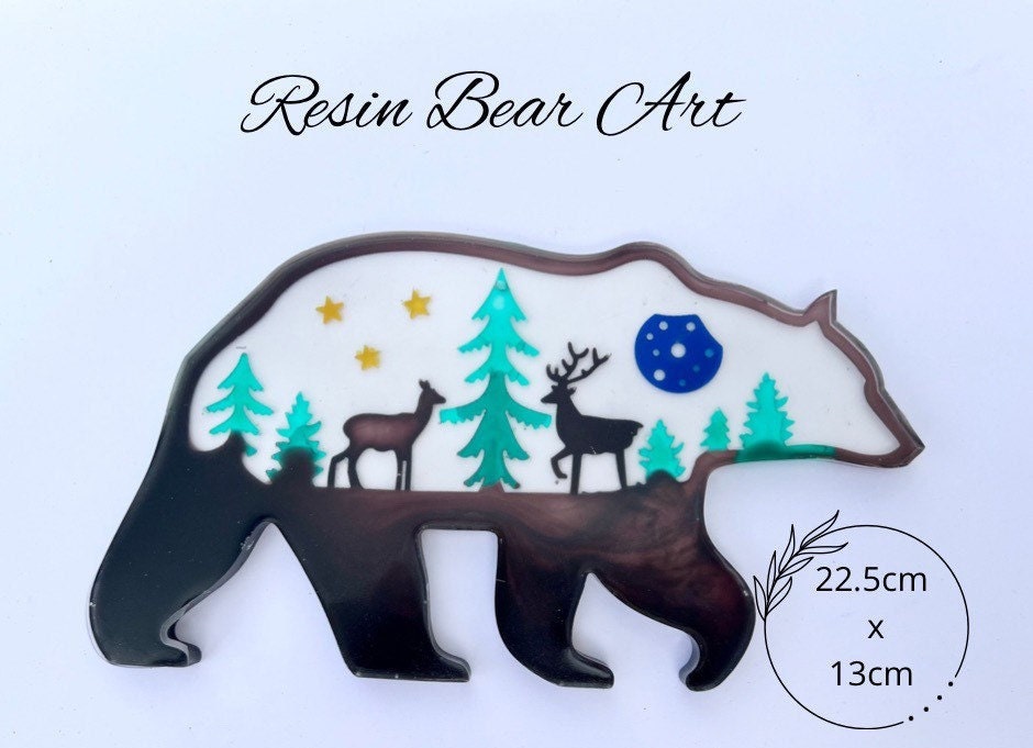 Large Resin Bear Art Free Standing Gift for Bear Lovers - Etsy