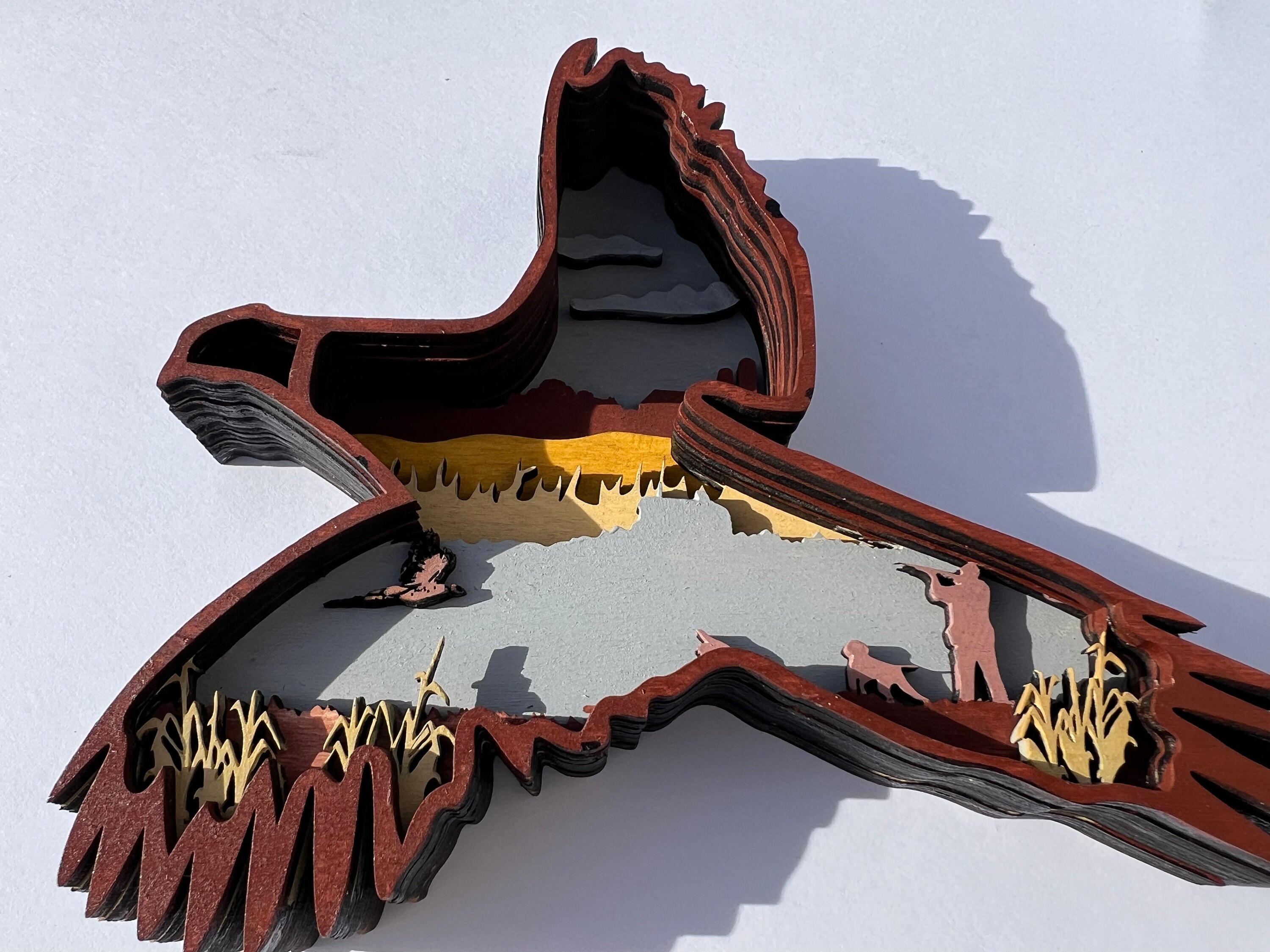 Pheasant Wall Art Laser Cut Pheasant Shooting Scene Gift for - Etsy