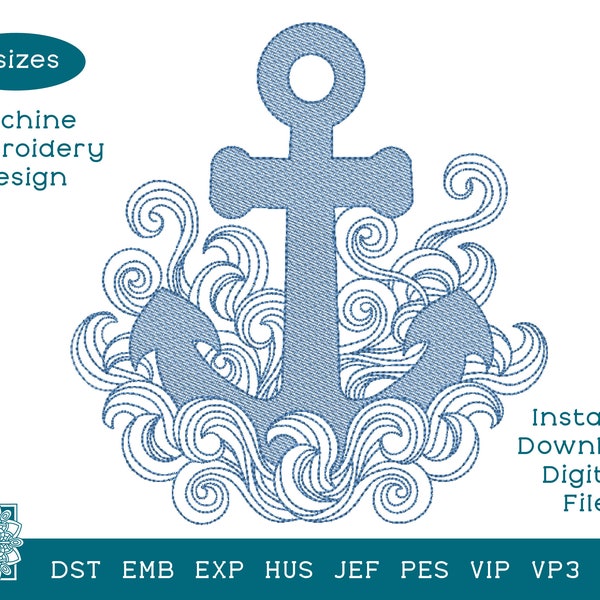 Anchor Embroidery - Etsy
