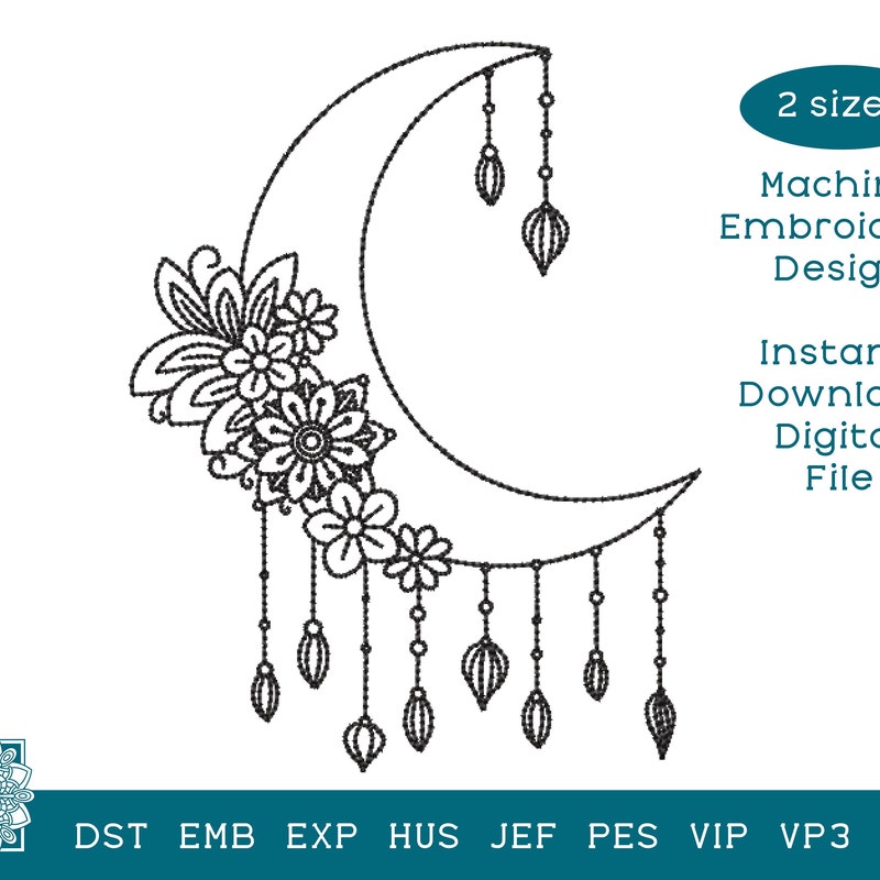 Boho Machine Embroidery - Etsy