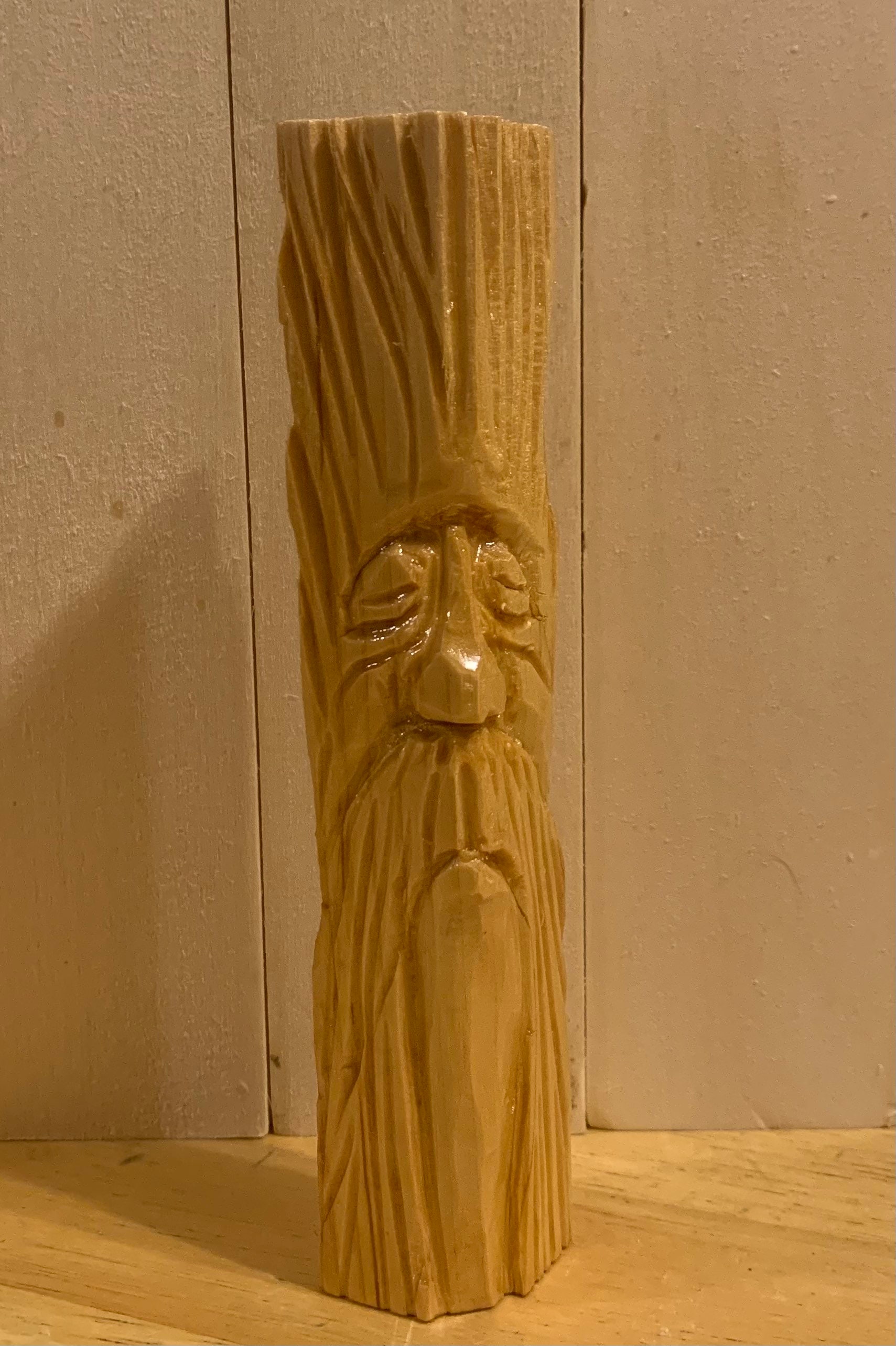 6” Hand-carved Wood Spirit - Etsy