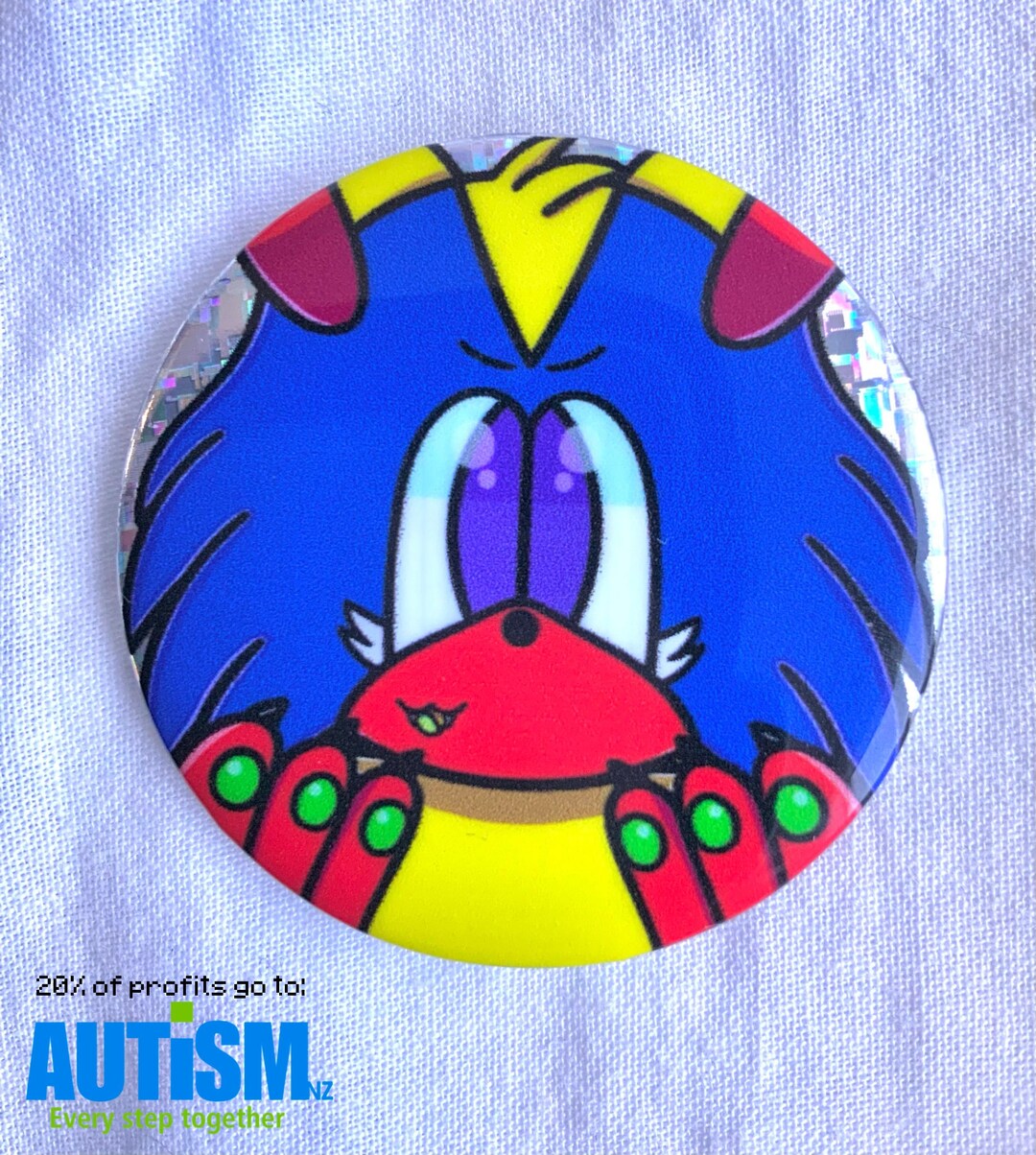 Puzz Holographic Glitter Buttons - Etsy