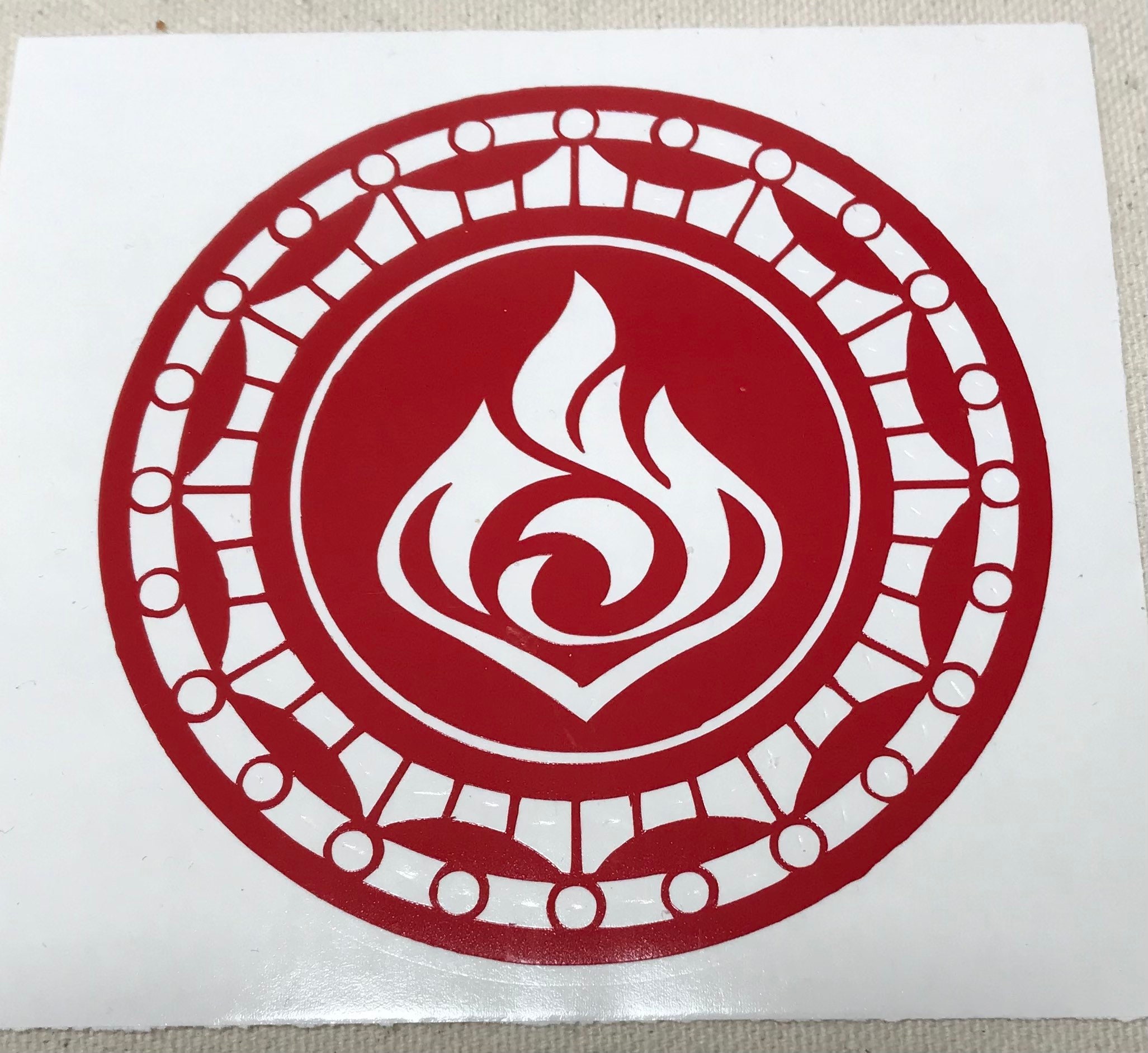 Pyro genshin Impact Vinyl Decal - Etsy