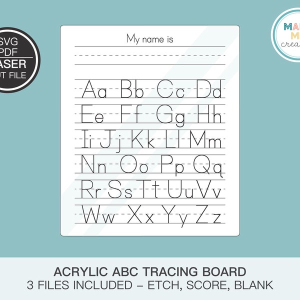 Letter Tracing Board - Etsy