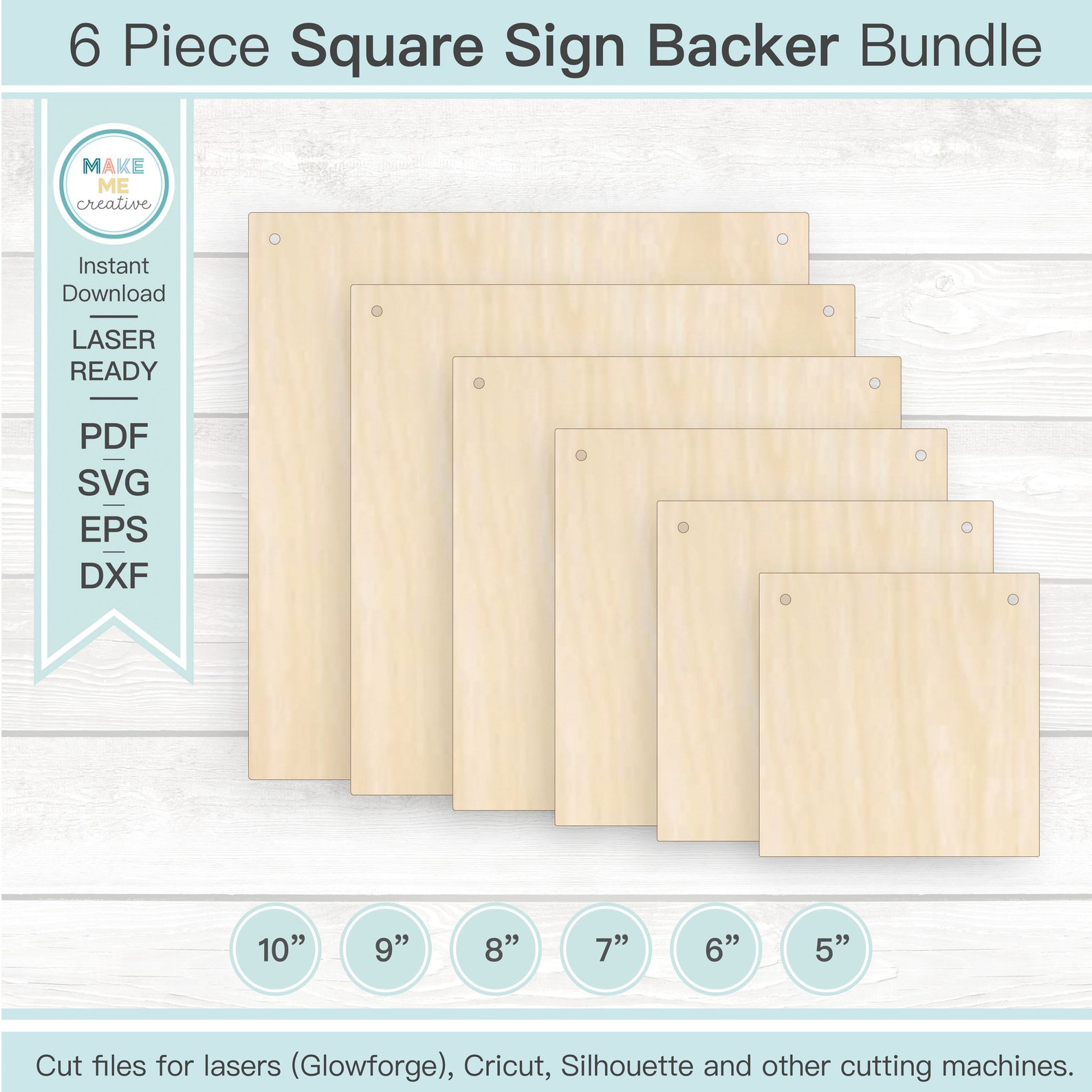 SVG Square Sign SVG Bundle Blank Square Door Hanger SVG - Etsy Canada