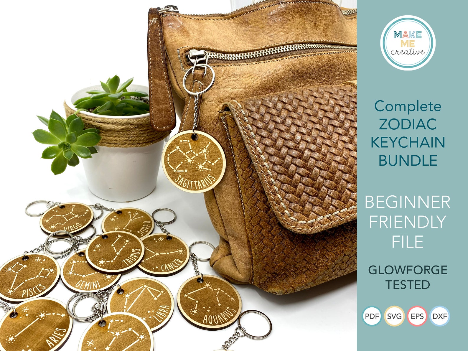 Star Sign SVG Bundle Zodiac Star Sign Charm SVG Keychain Set - Etsy