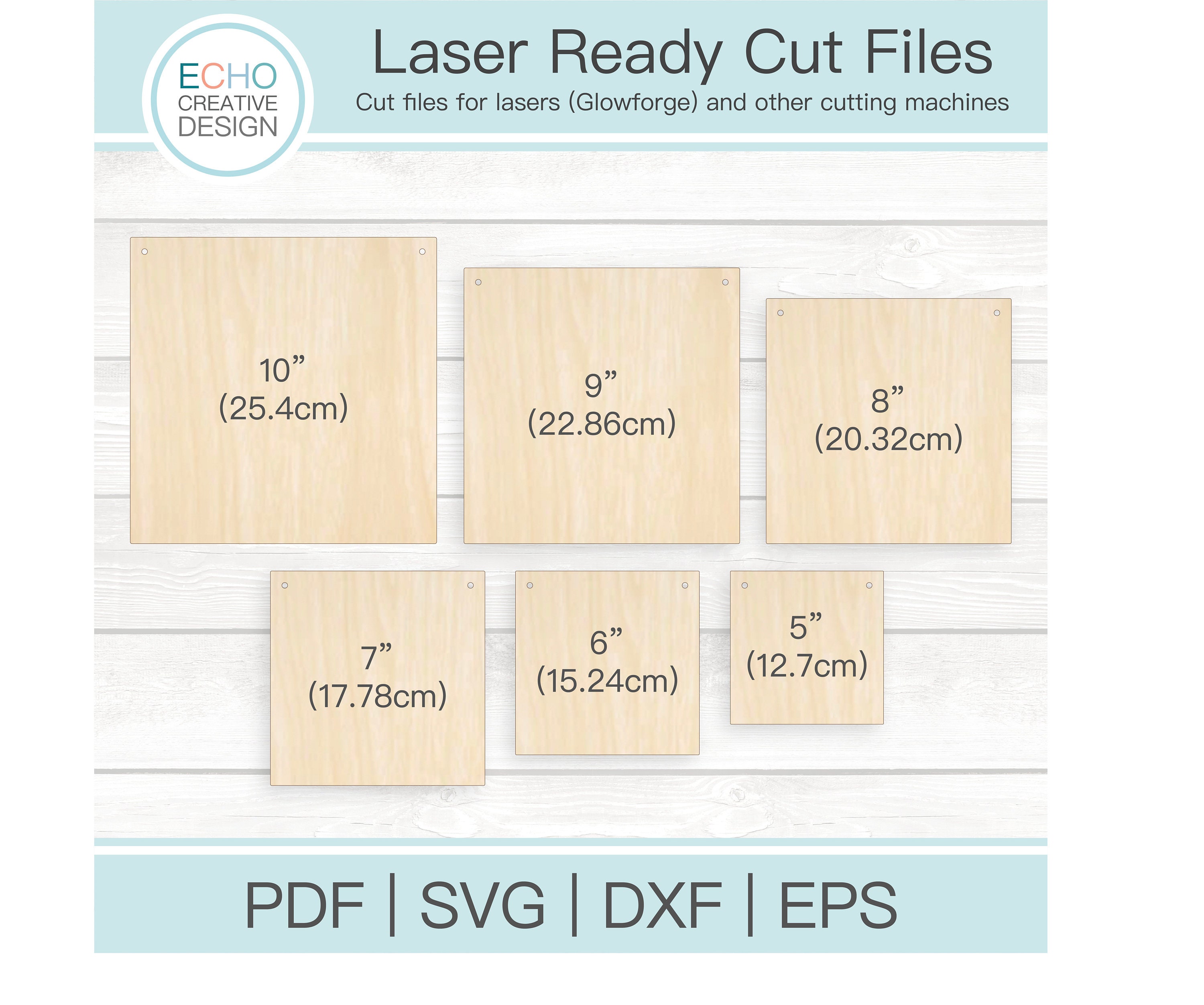 SVG Square Sign SVG Bundle Blank Square Door Hanger SVG | Etsy Canada