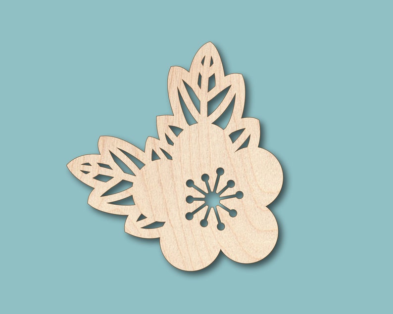 Flower Laser Cut File SVG, Floral Laser File, Blossom Cut File, Floral ...