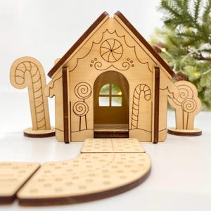 Gingerbread House SVG, Glowforge Christmas Cut Files, Gingerbread Man ...
