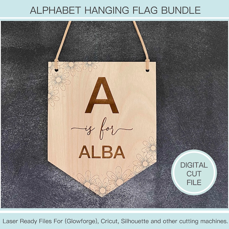 Kids SVG Bundle Alphabet Wall Sign Svg Kids Alphabet Nursery | Etsy