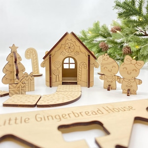Gingerbread House SVG, Glowforge Christmas Cut Files, Gingerbread Man ...