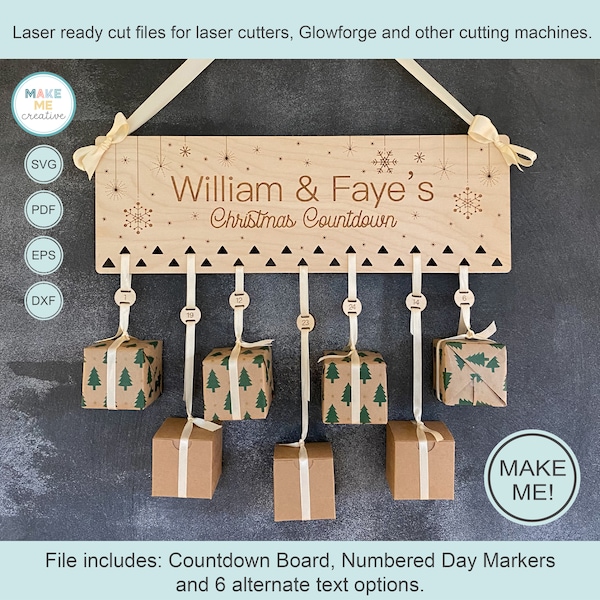 Laser Cut Advent Calendar - Etsy New Zealand
