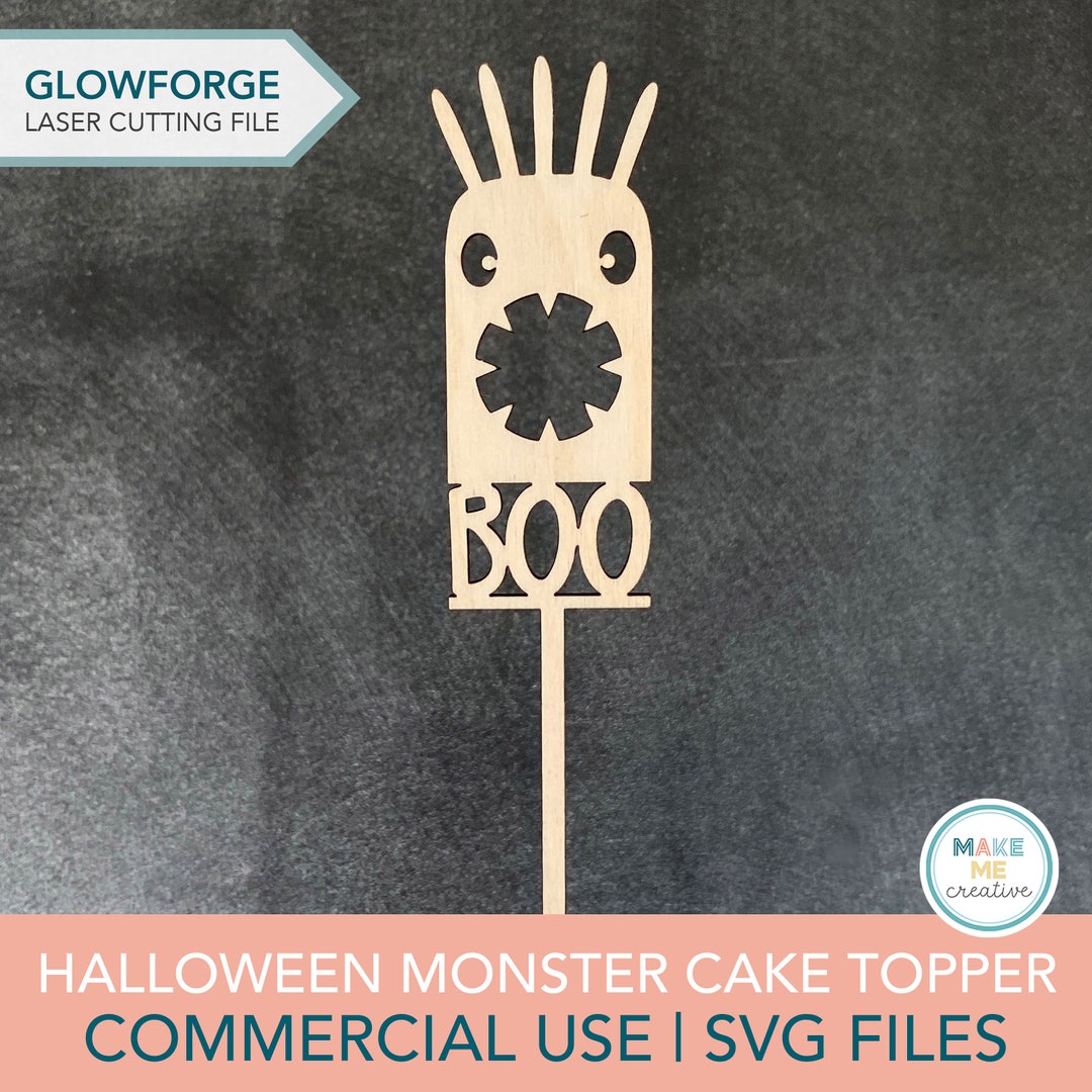 Halloween Boo SVG, Boo Laser Cut File, Boo Halloween Cake Topper ...
