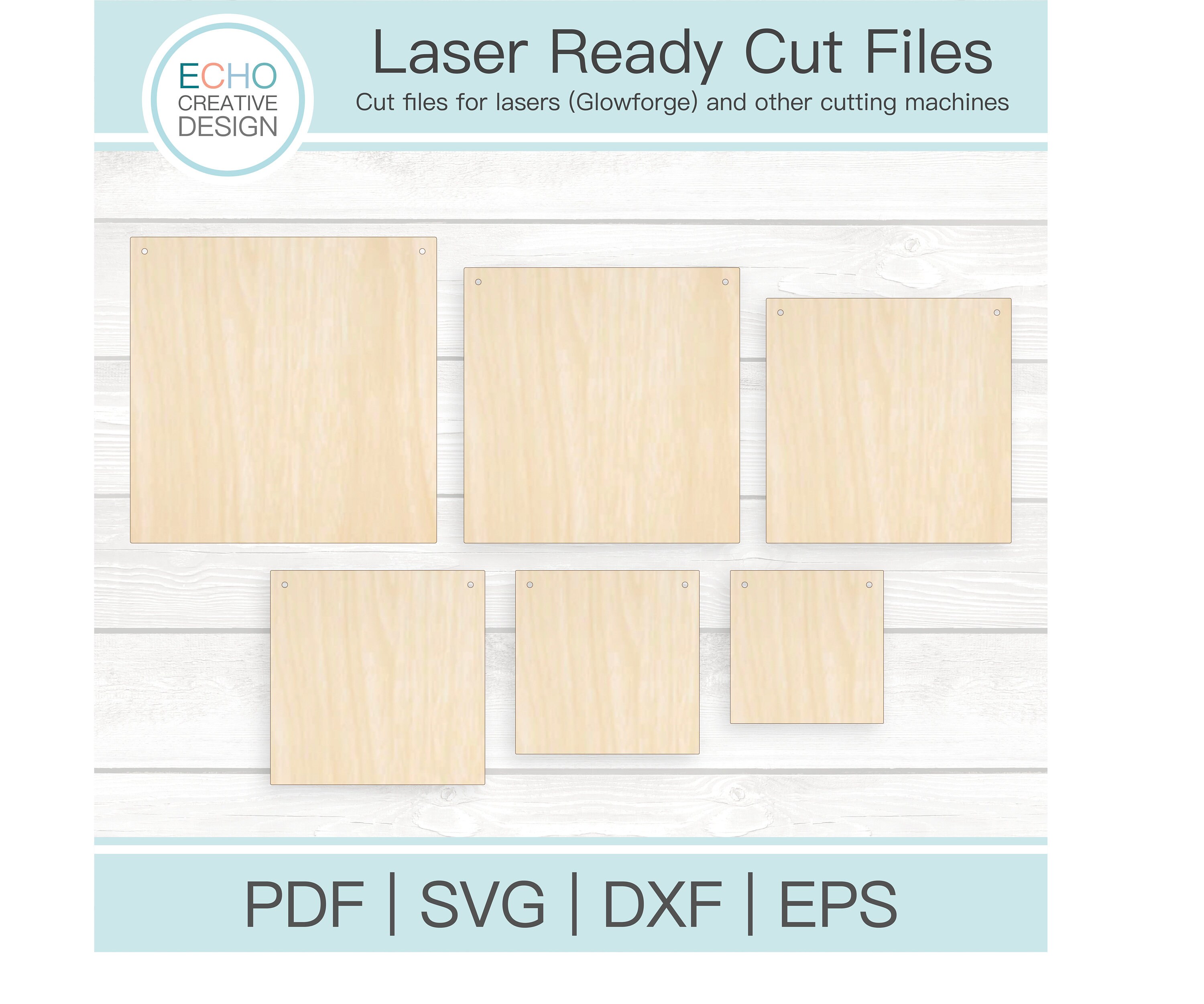 SVG Square Sign SVG Bundle Blank Square Door Hanger SVG | Etsy Canada