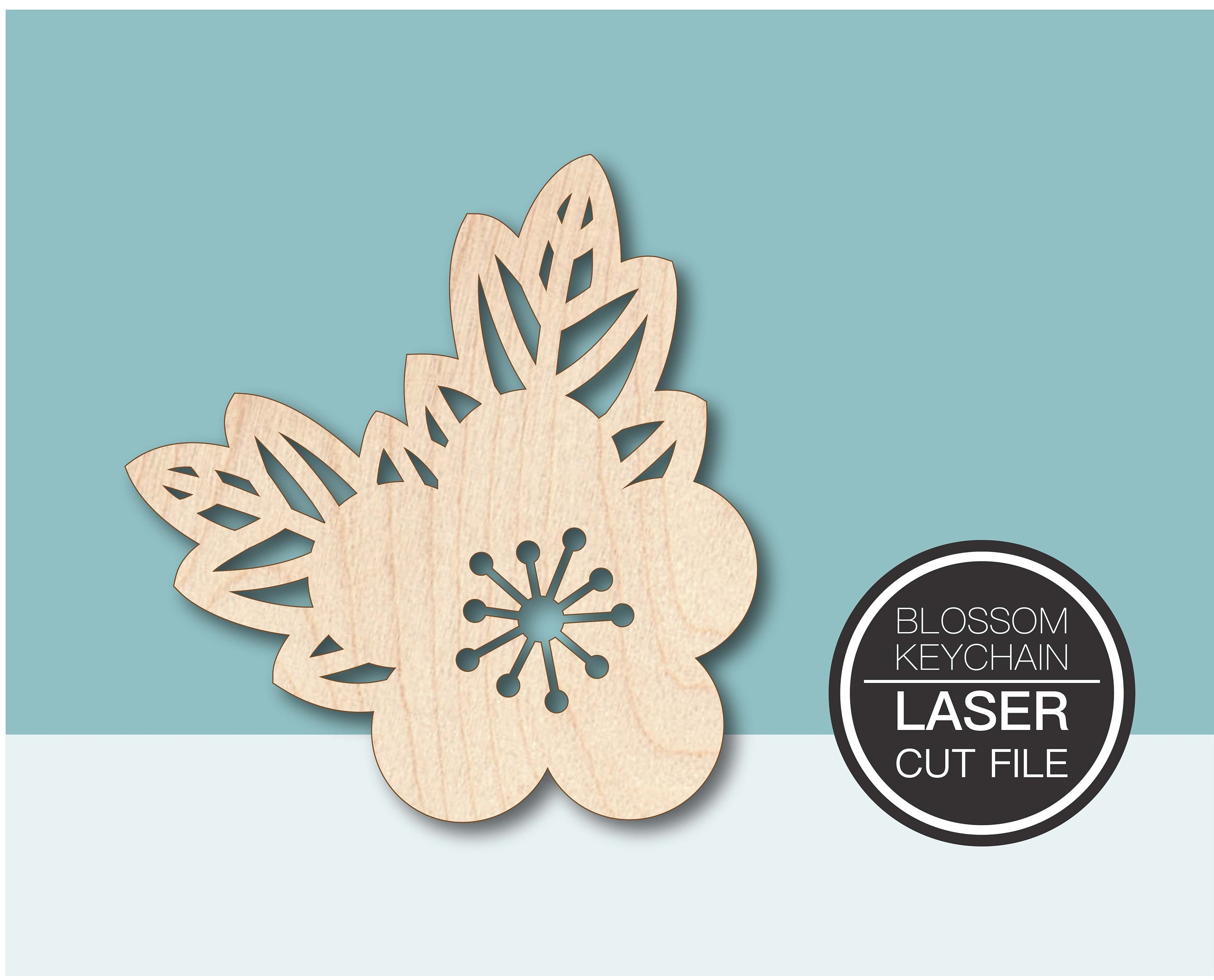 Flower Laser Cut File SVG, Floral Laser File, Blossom Cut File, Floral ...