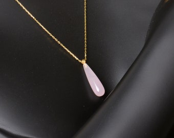 Pink Stone Necklace | Etsy