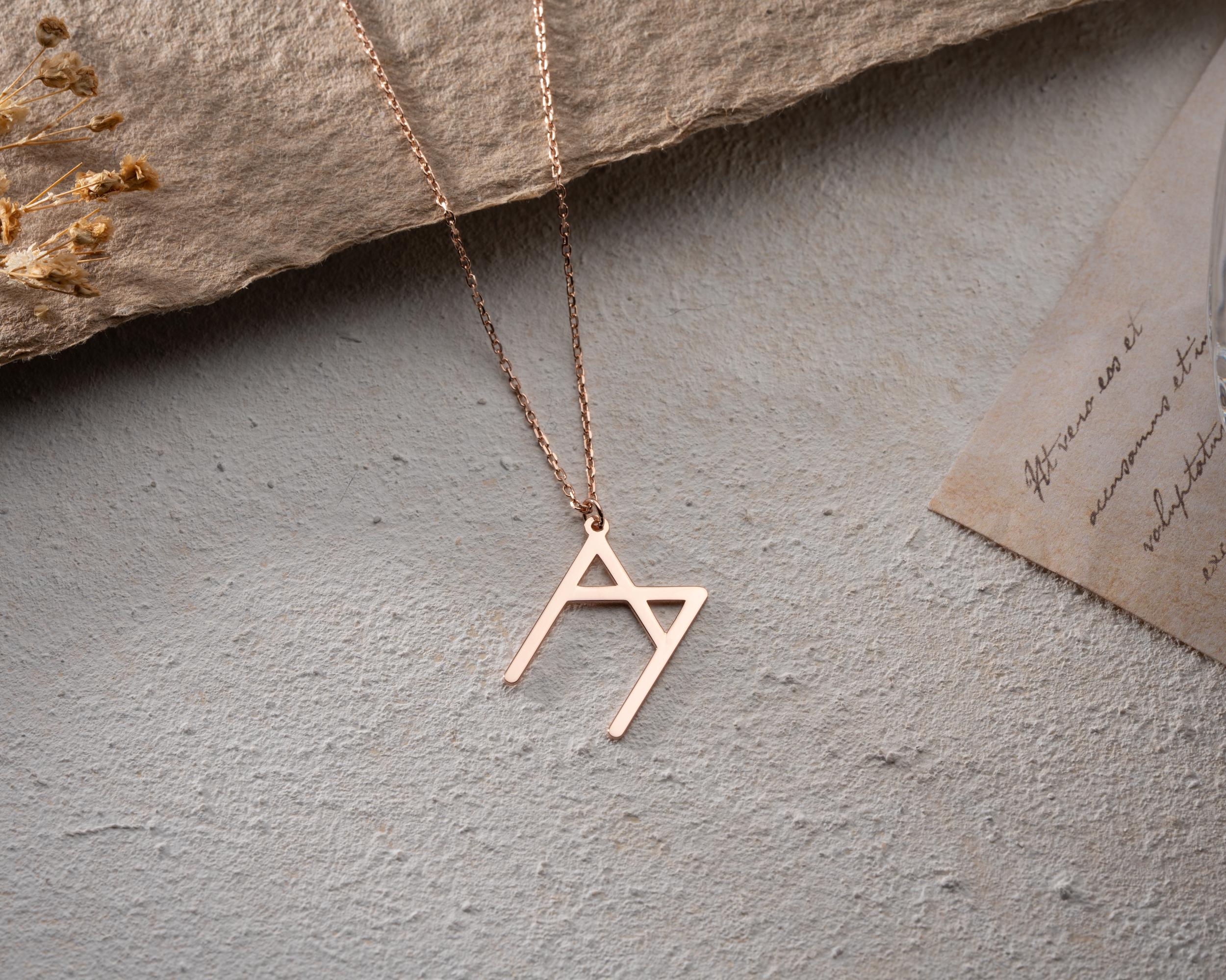Viking Runes Charm Necklace, Viking Letters Personalized, Viking Norse ...