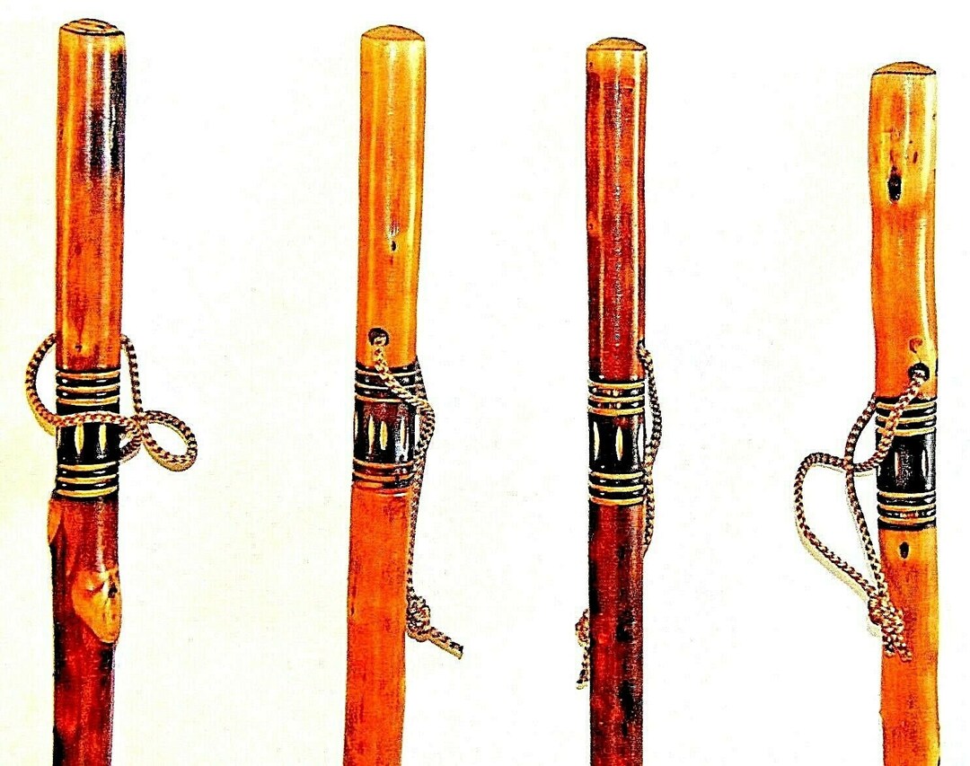 Rare Large Wooden Walking Sticks Solid Thick Chestnut Wood Cane Farmer ...