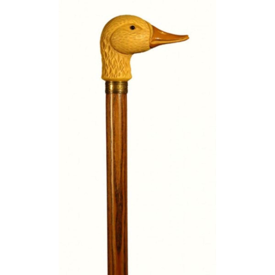 Collectible Duck Head Wood Walking Stick Brown Stick Wooden - Etsy