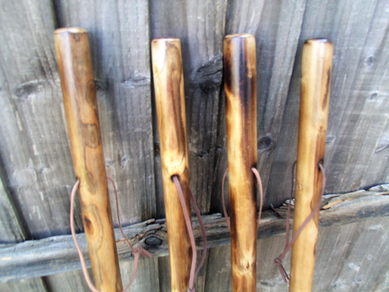 Rustic Hiking Walking Stick Made by Hand From Solid Flamed | Etsy