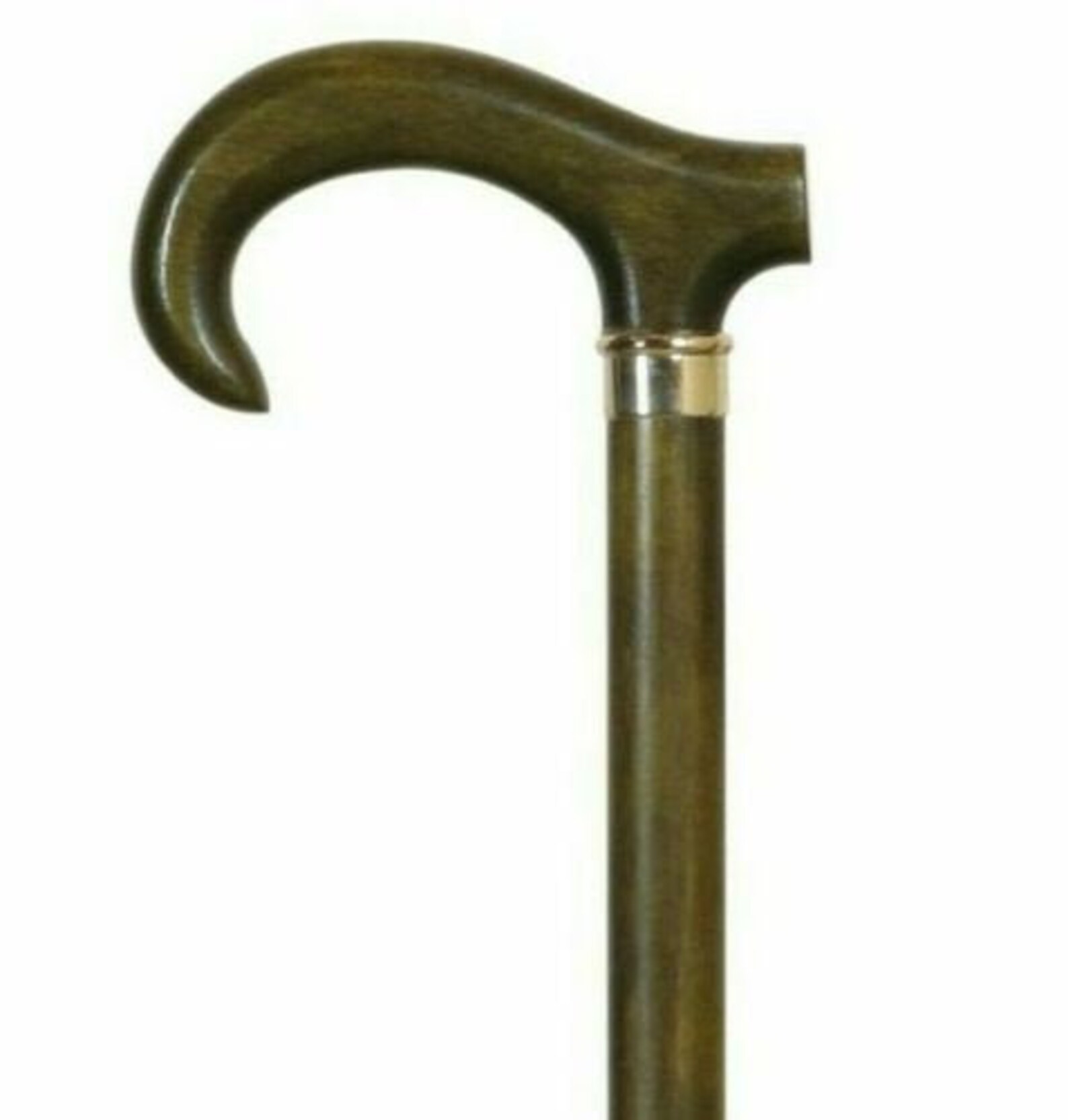Smart Solid Wood Green Walking Stick Derby Wooden Handle Brass - Etsy