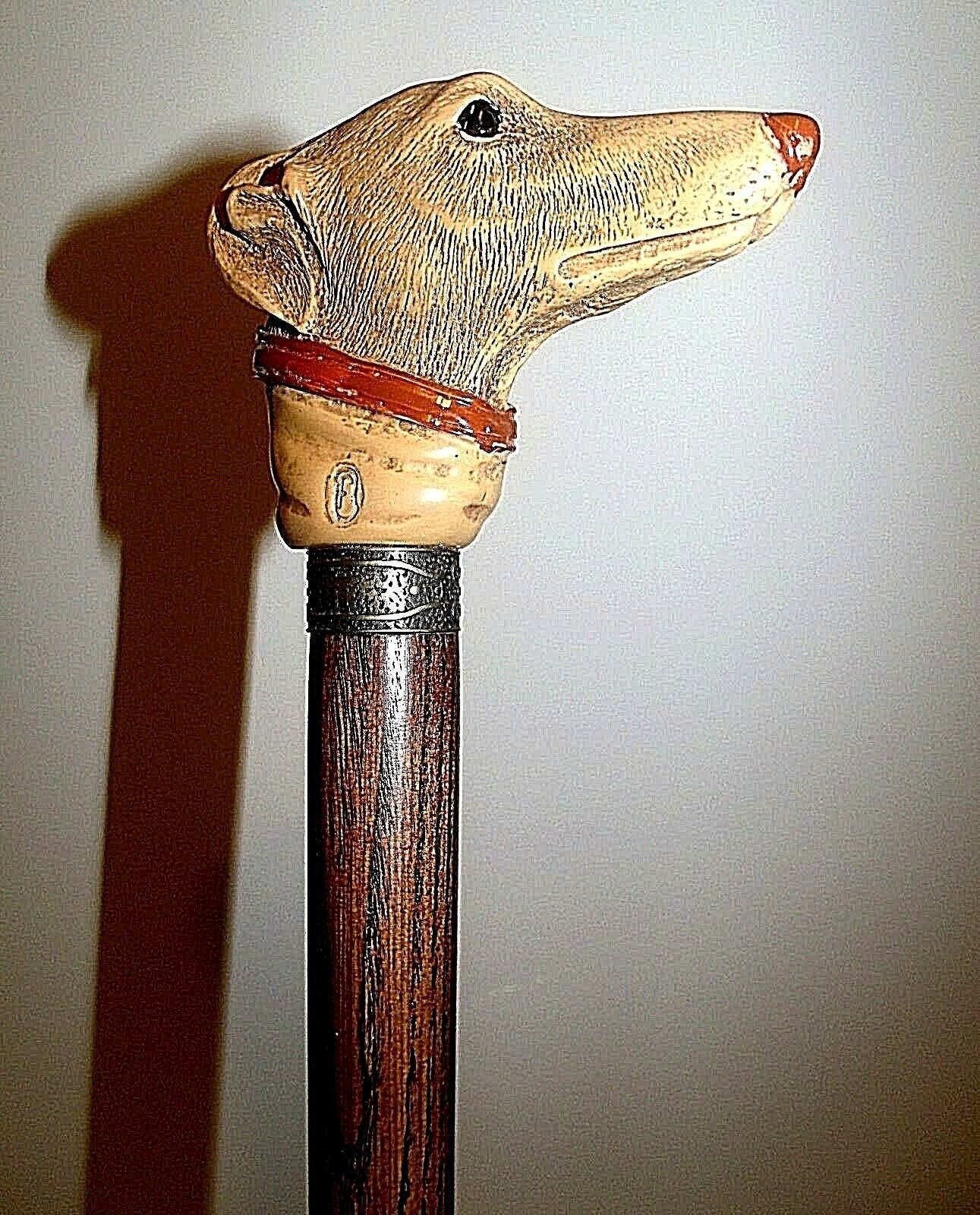 Collectible Greyhound Walking Stick Wooden Brown Stick Dog - Etsy UK