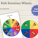 Kid's Face Emotion Wheel - Zones of Regulation Digital Download A4 ...