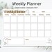 Printable Weekly Planner, Abstract Line Face Editable A4 PDF Planner ...