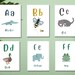 26 ABC Animal Alphabet Flashcards, Digital Alphabet Card for Preschool ...