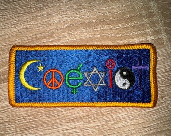Coexist Iron on Patch - Etsy